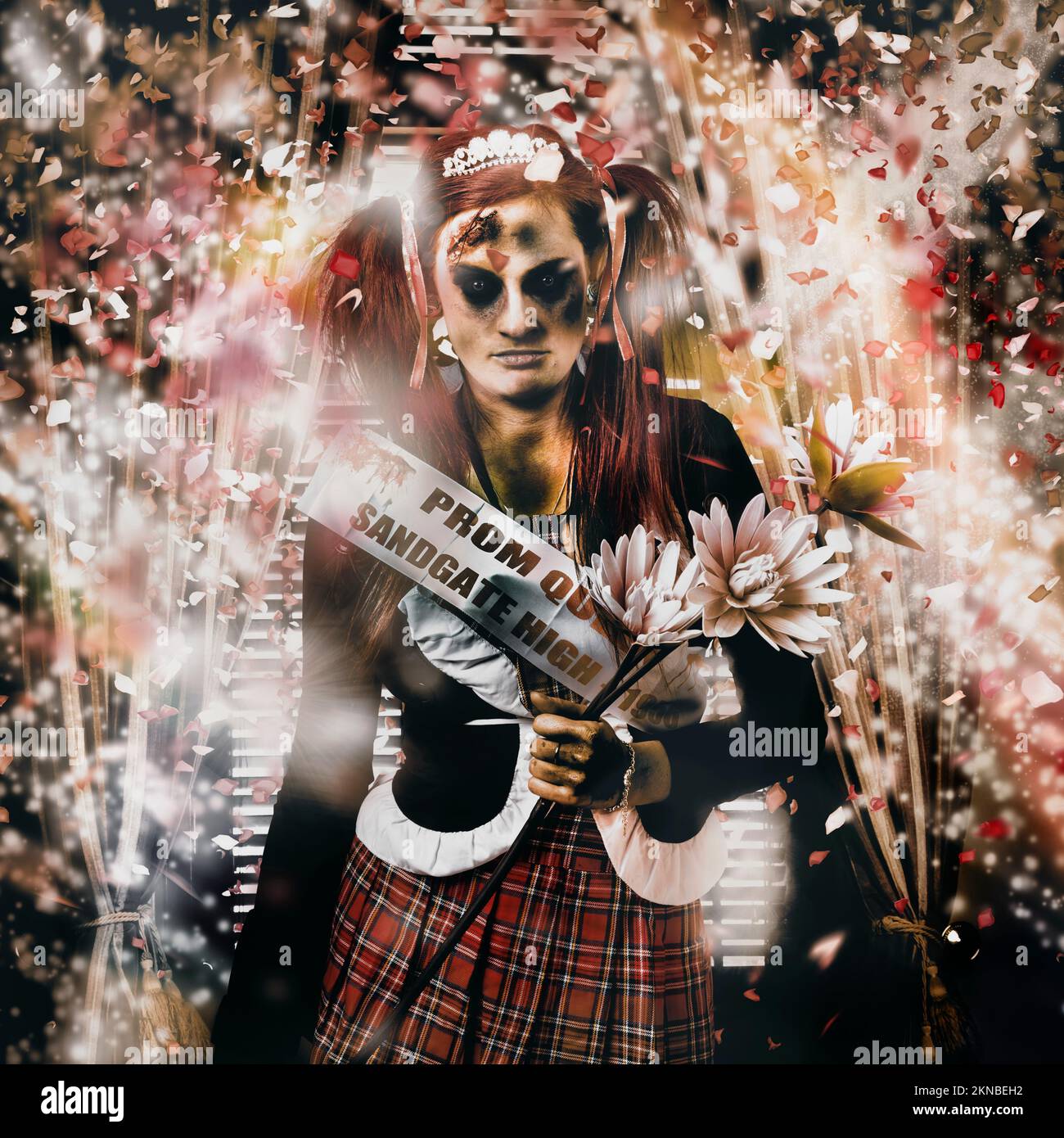 Prom girl flowers hi-res stock photography and images - Alamy