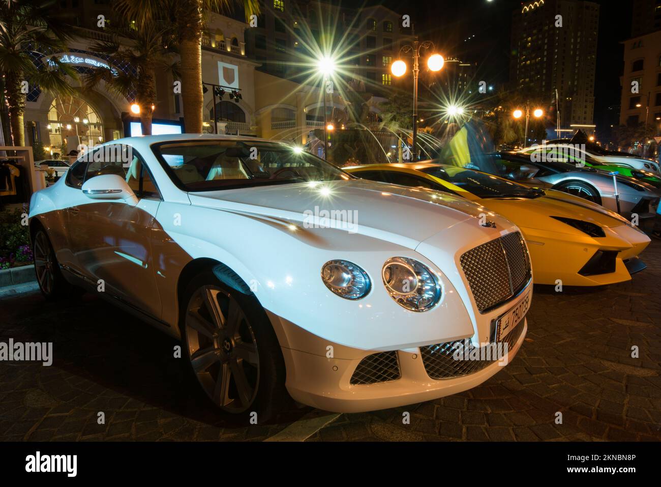 Doha, Qatar-February 01, 2020 : Exhibition of luxury supercars ...