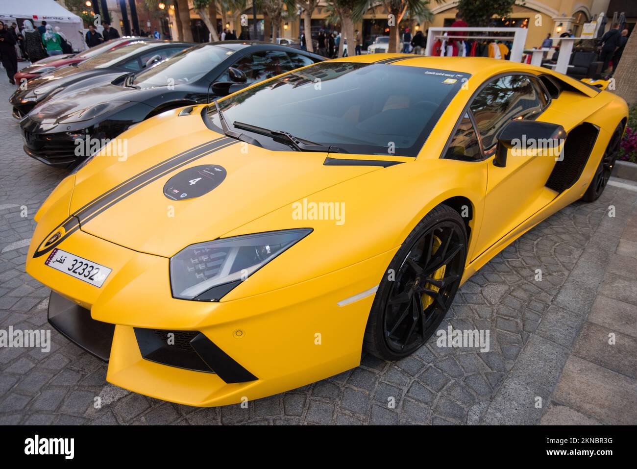 Doha, Qatar-February 01, 2020 : Exhibition of luxury supercars ...