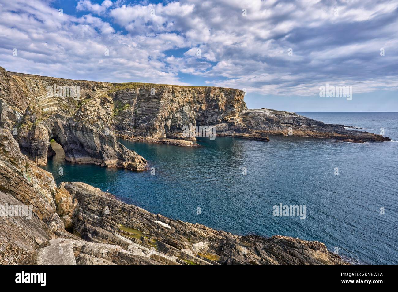 Wild cliffs at Mizen Head in County Cork, Republic of Ireland Stock ...