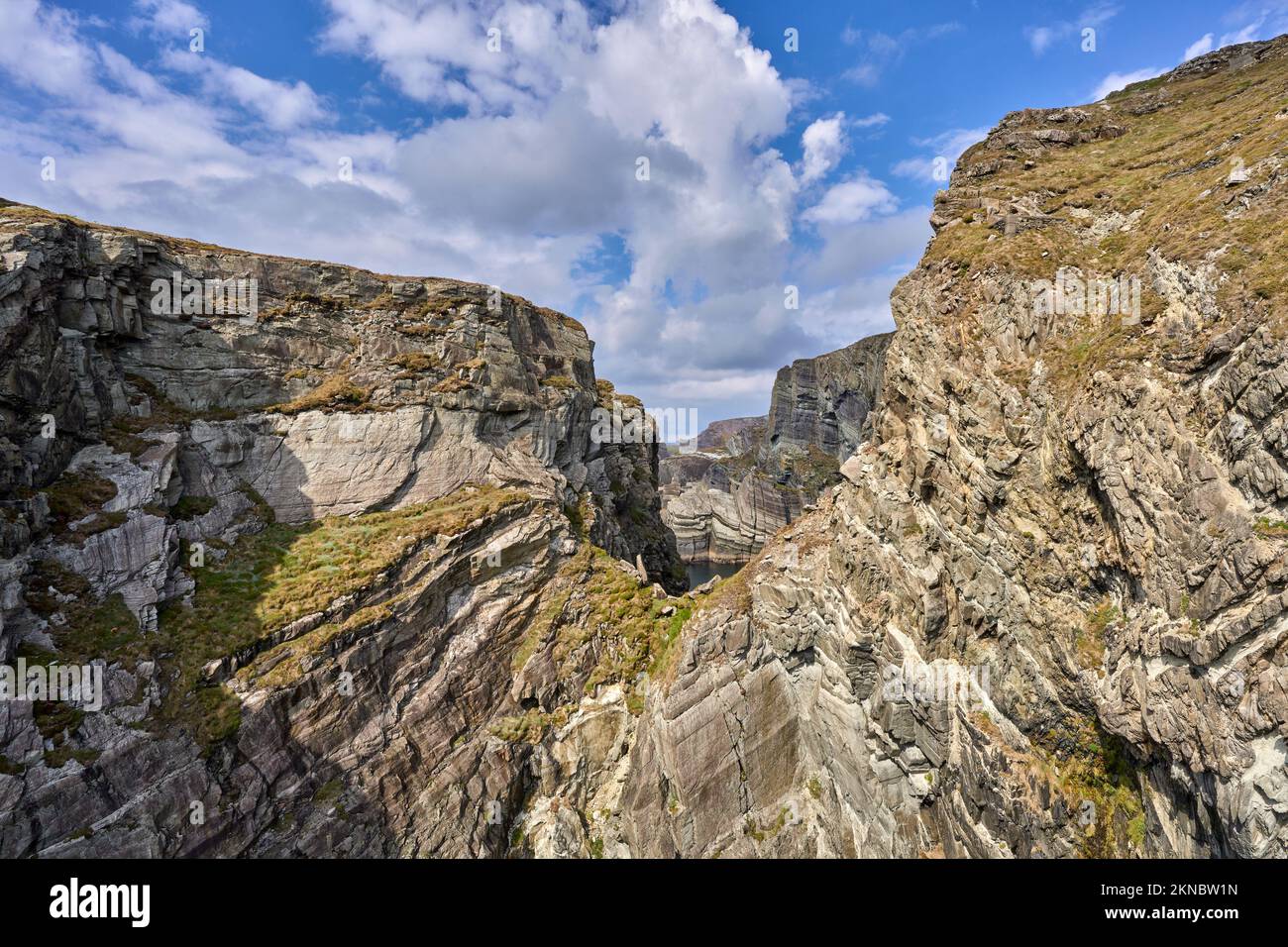 Wild cliffs at Mizen Head in County Cork, Republic of Ireland Stock ...