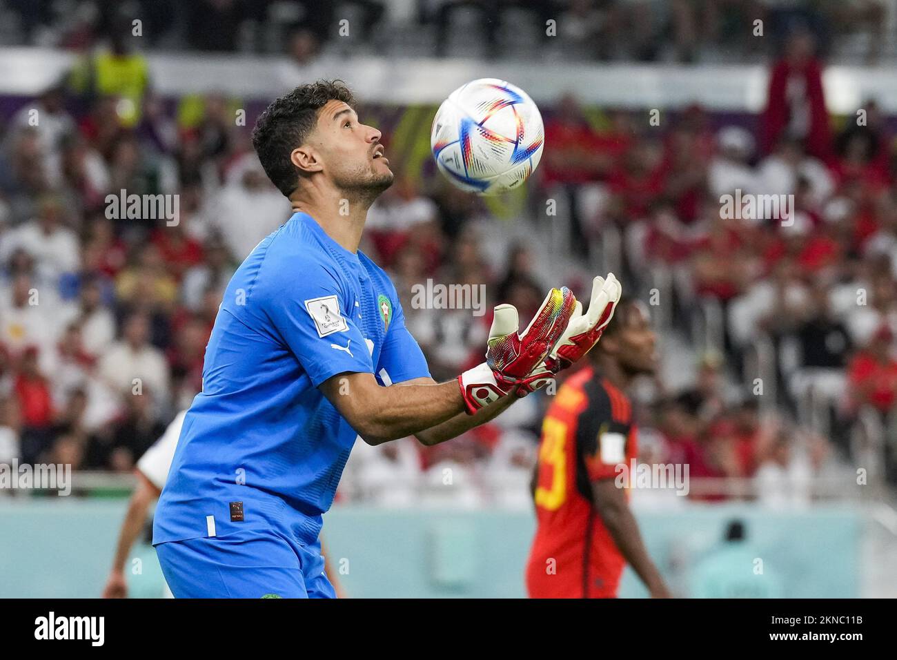 DOHA , 27-11-2022 Al Thumama Stadium World Cup 2022 in Qatar game between Belgium vs Morocco ...
