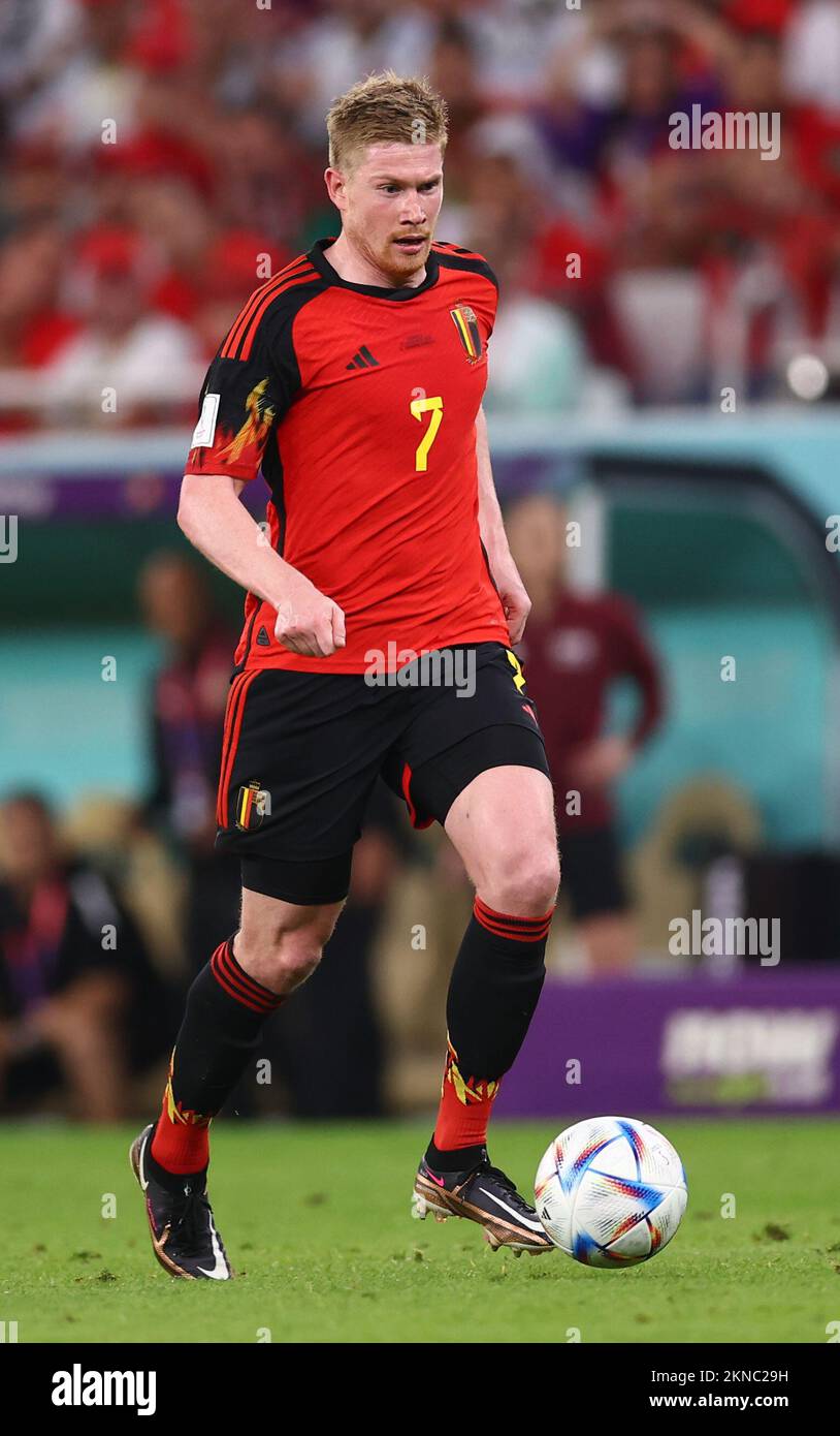 Doha, Qatar. 27th Nov, 2022. Kevin De Bruyne of Belgium in an action ...