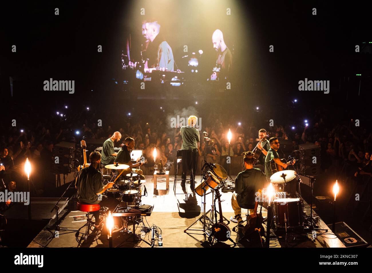 Livorno, Italy. 26th Nov, 2022. Salmo during Salmo - Flop Tour, Italian ...