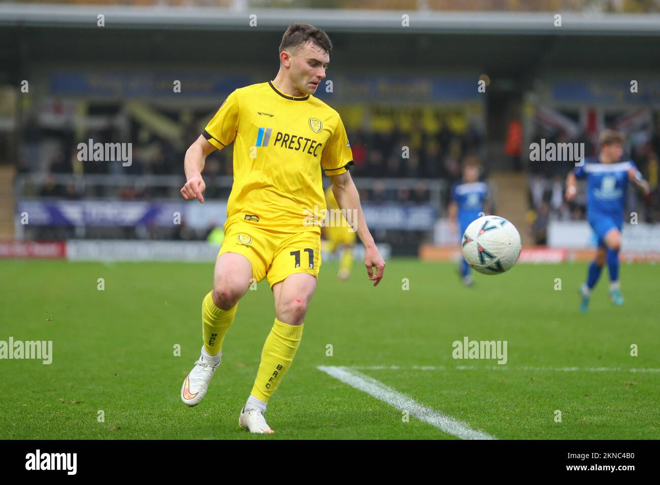 Jonny Smith #11 of Burton Albion in action during the Emirates FA Cup ...