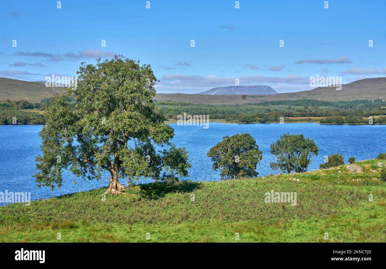landscape at Lough Beagh in the Glenveagh National park, near Churchill ...