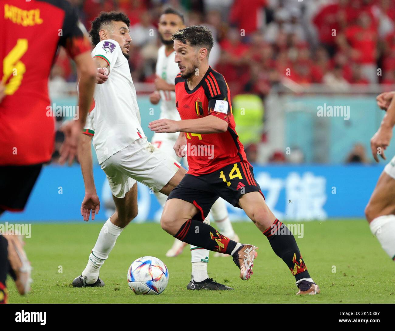 Belgium's Dries Mertens pictured during a soccer game between Belgium's ...