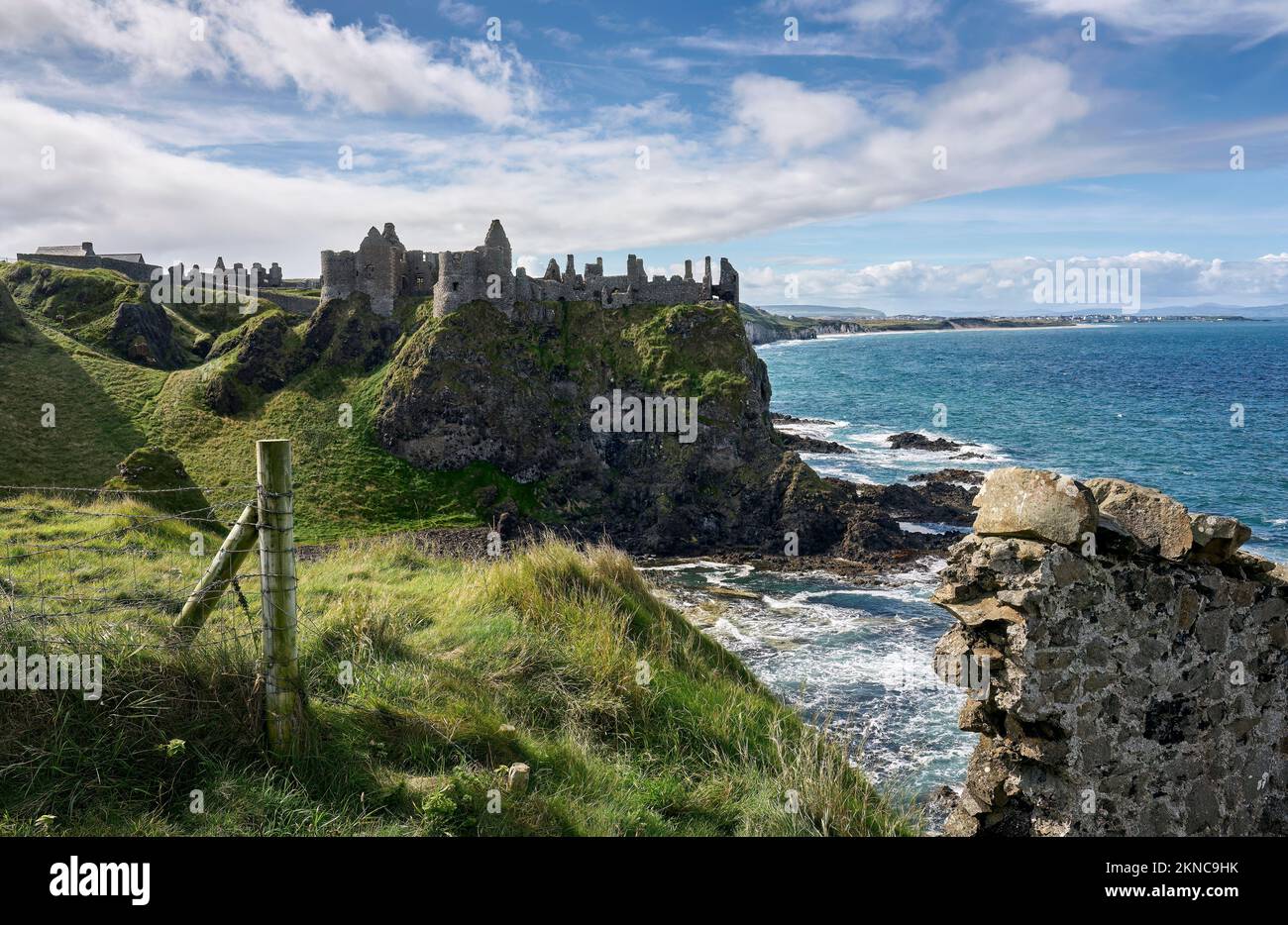 ruin of Dunluce Castle is one of the biggest castles in Northern ...