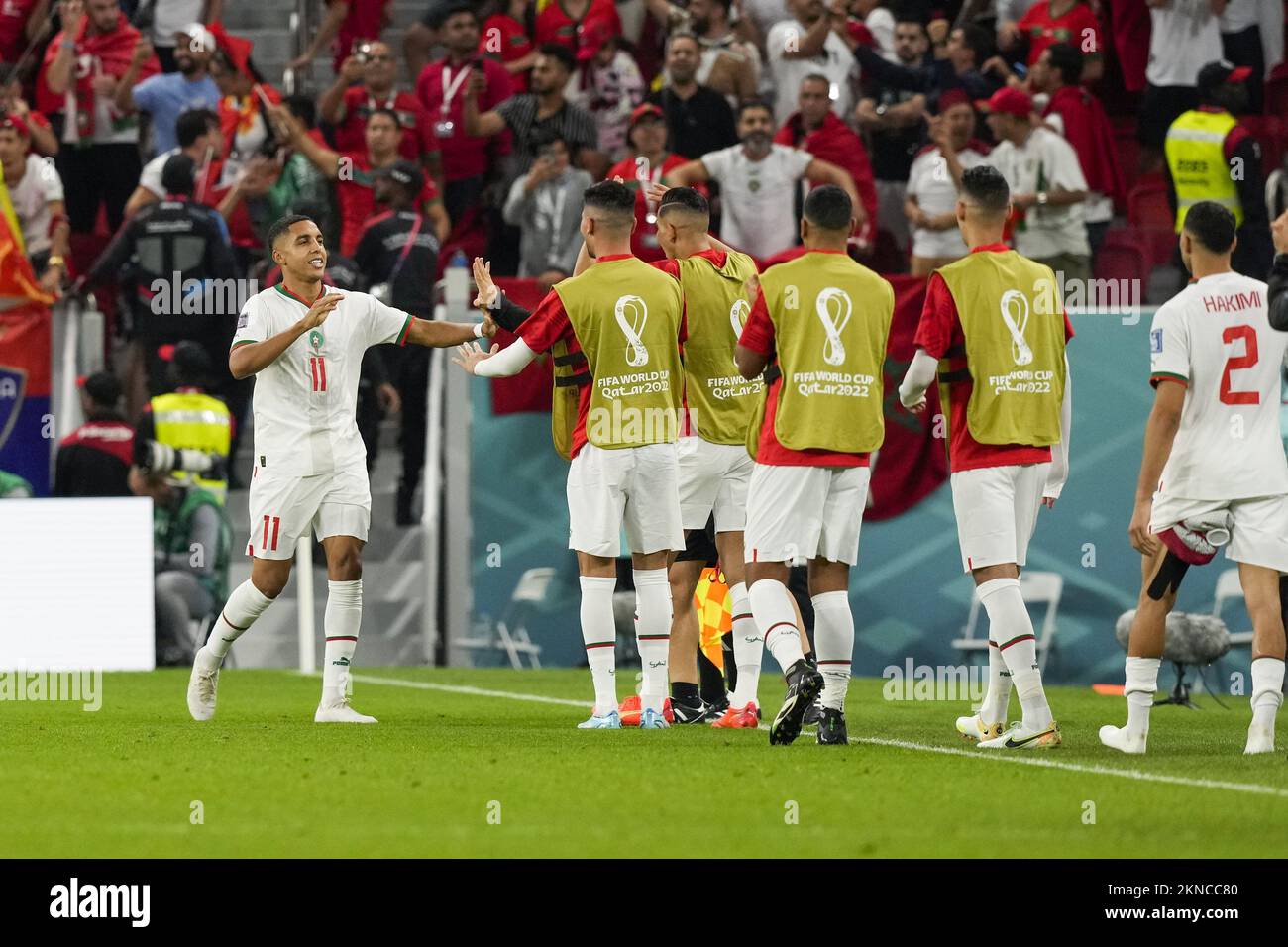 DOHA , 27-11-2022 Al Thumama Stadium World Cup 2022 in Qatar game ...