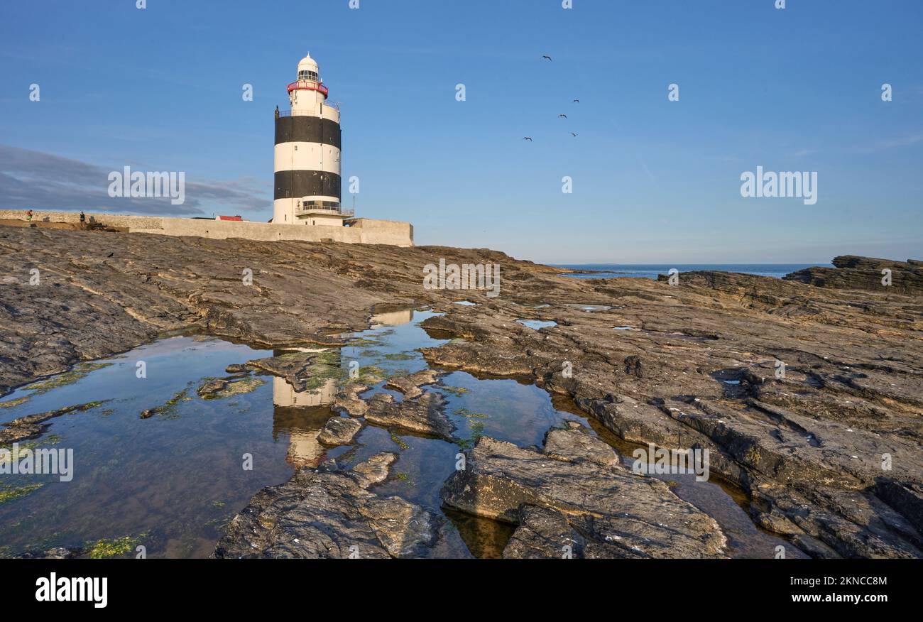 Hook Head lighthouse at the southern spit of Ireland is the oldest ...