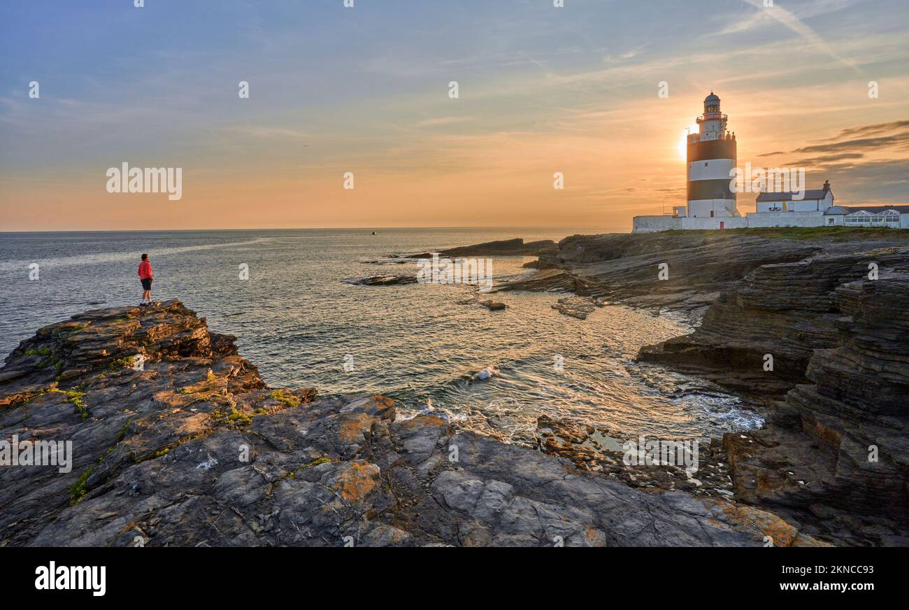 Hook Head lighthouse at the southern spit of Ireland is the oldest ...