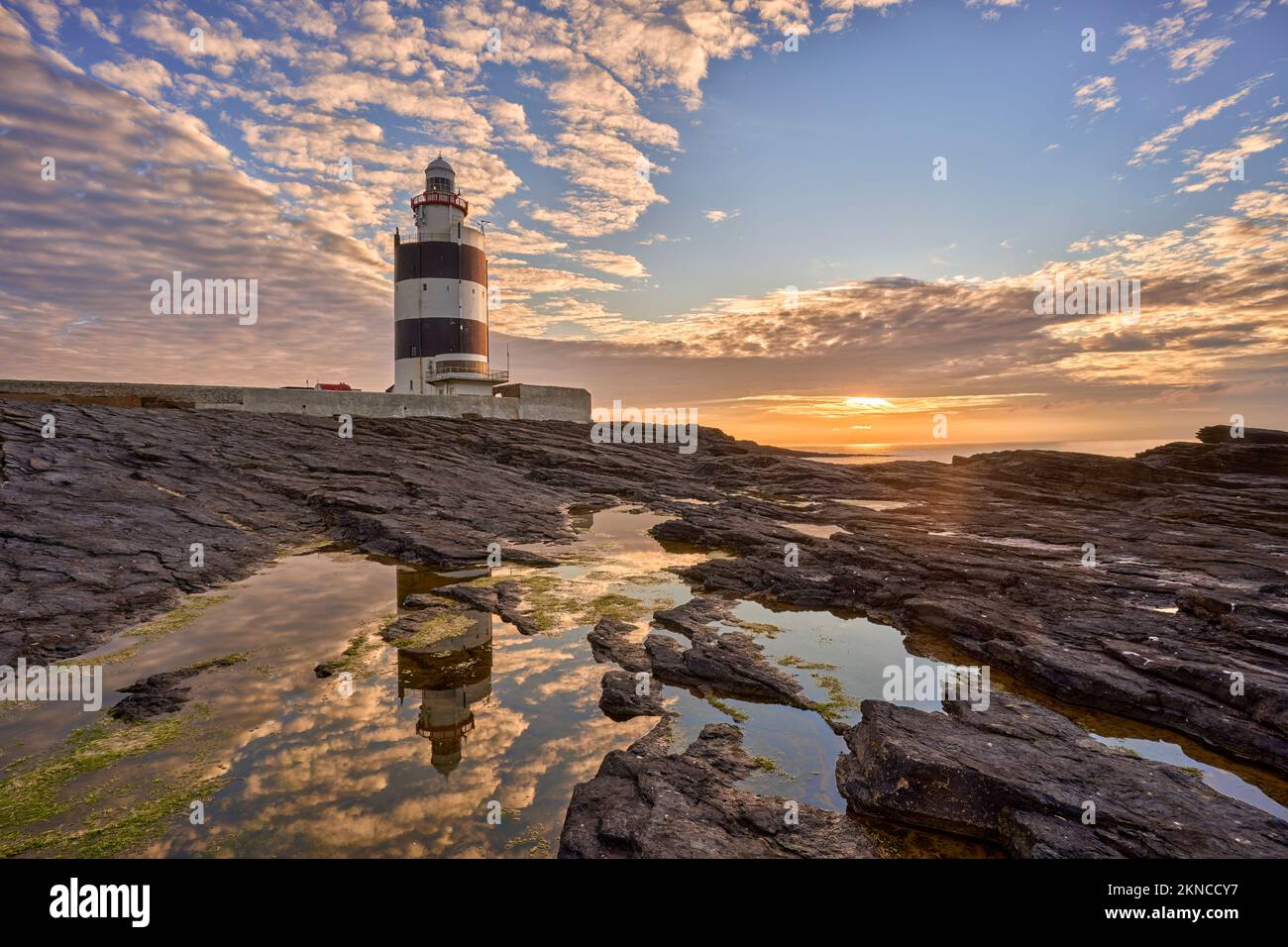 Hook Head lighthouse at the southern spit of Ireland is the oldest ...