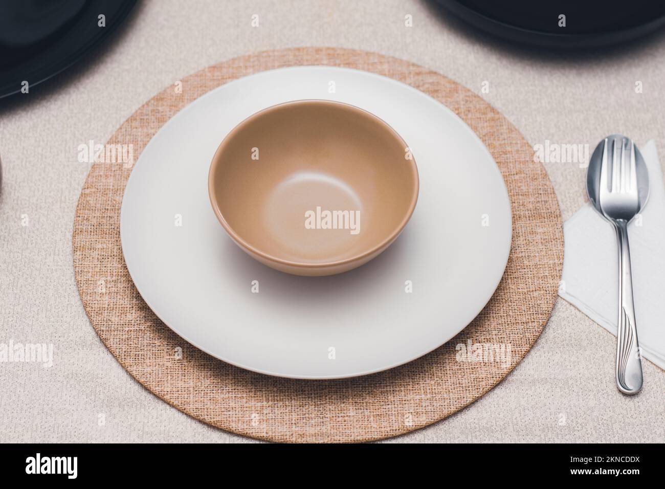 Table layout tableware hi-res stock photography and images - Alamy