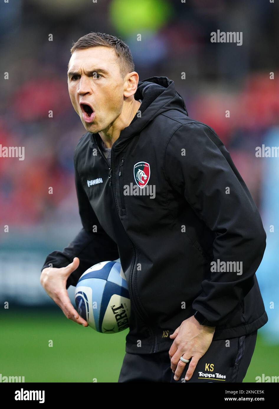 Leicester Tigers defence coach Kevin Sinfield ahead of the Gallagher ...