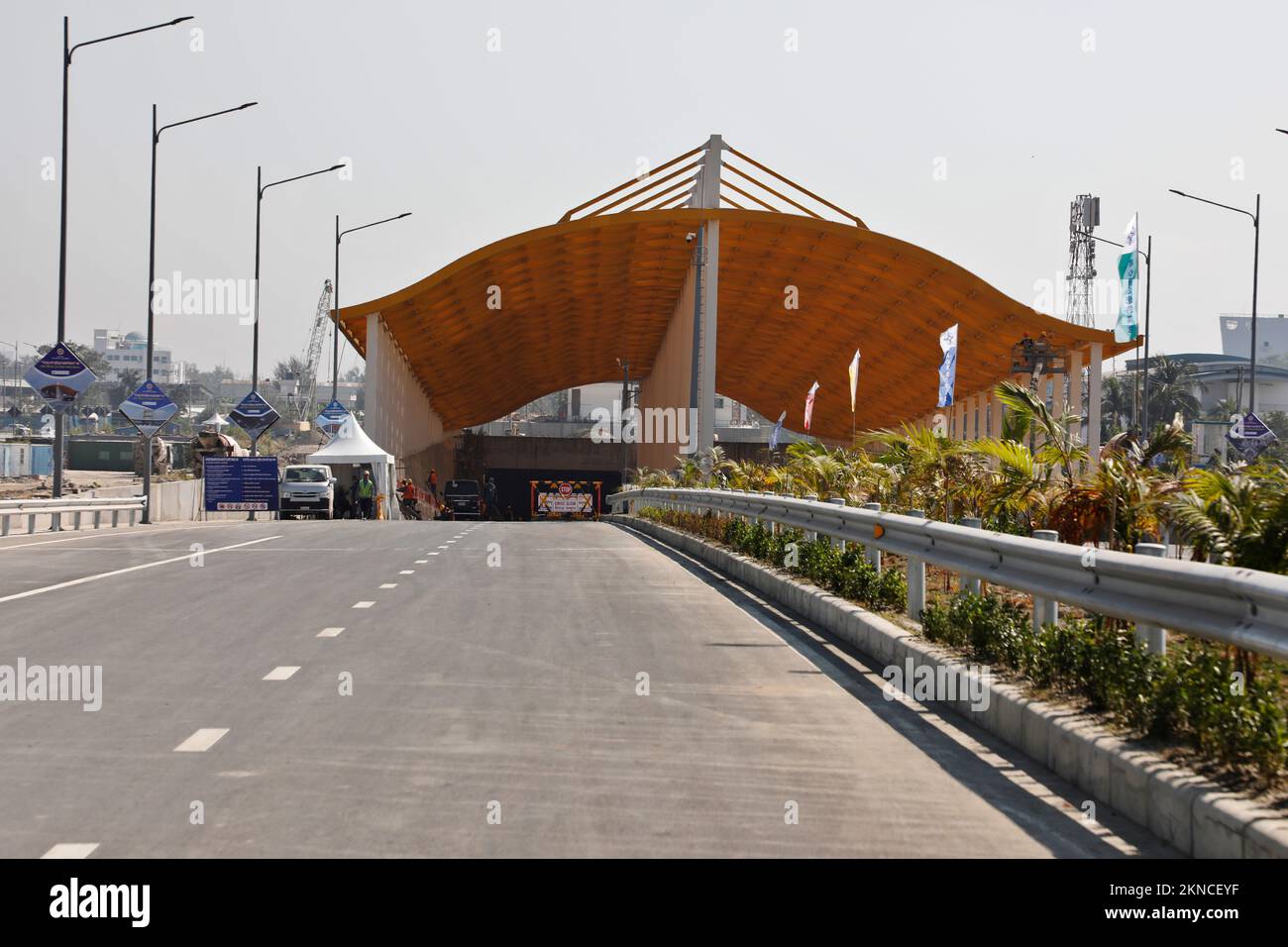 Chattogram, Bangladesh - November 25, 2022: A view of the two-tube ...