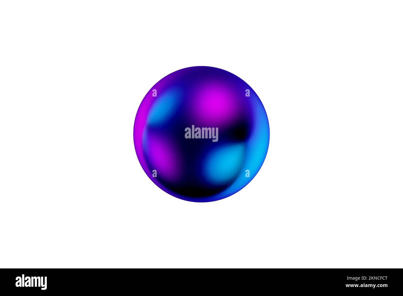Abstract gradient purple and blue sphere form 3d render Stock Photo - Alamy