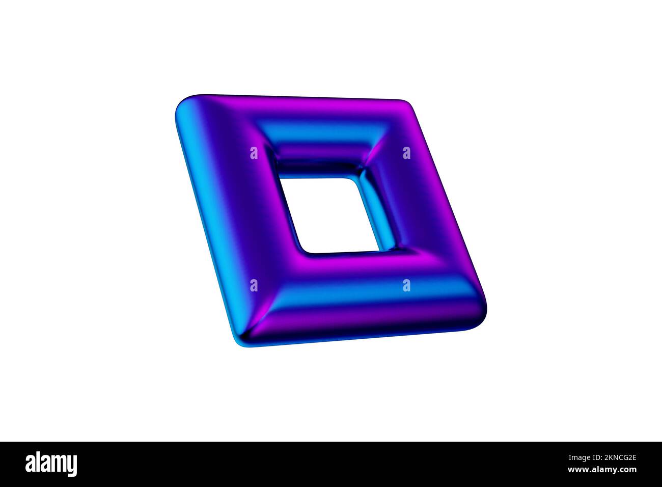 Abstract gradient square shape 3d render Stock Photo - Alamy