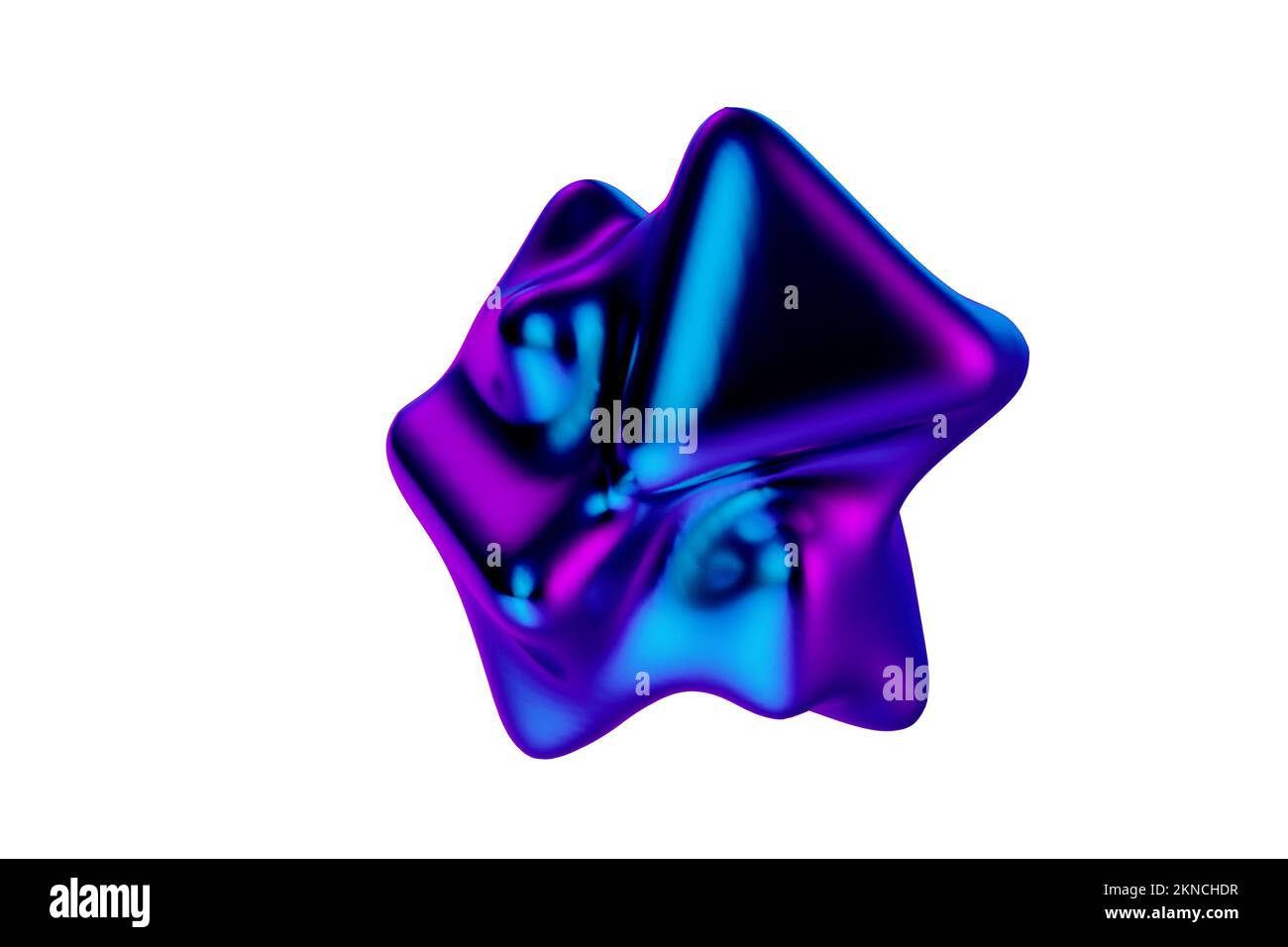 Triangular abstract shape in gradient colors 3d render Stock Photo - Alamy