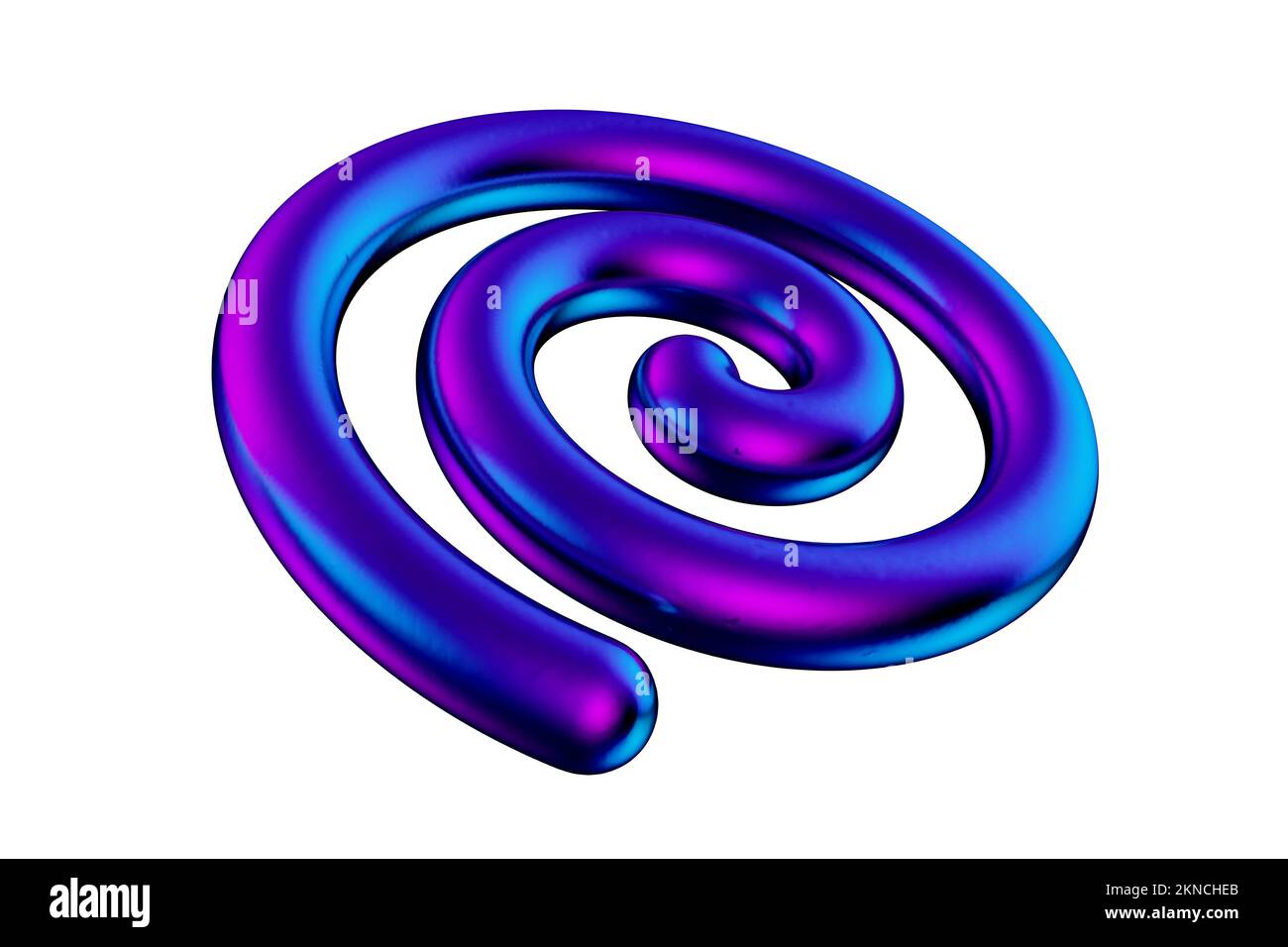 Abstract gradient purple and blue spiral 3d render Stock Photo - Alamy