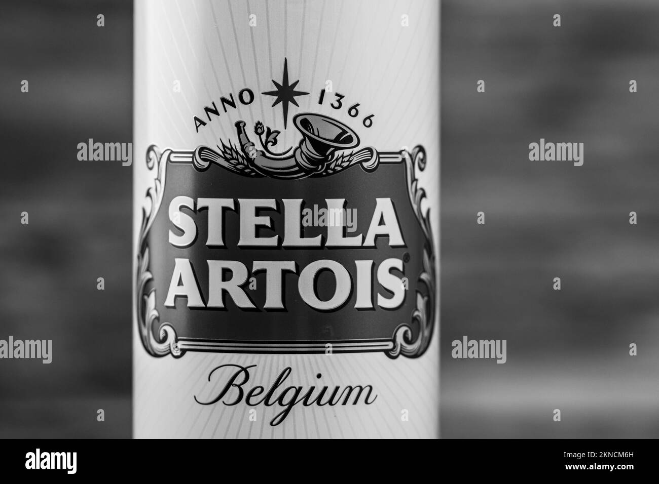 Stella Artois beer can. Bucharest, Romania, 2023 Stock Photo - Alamy