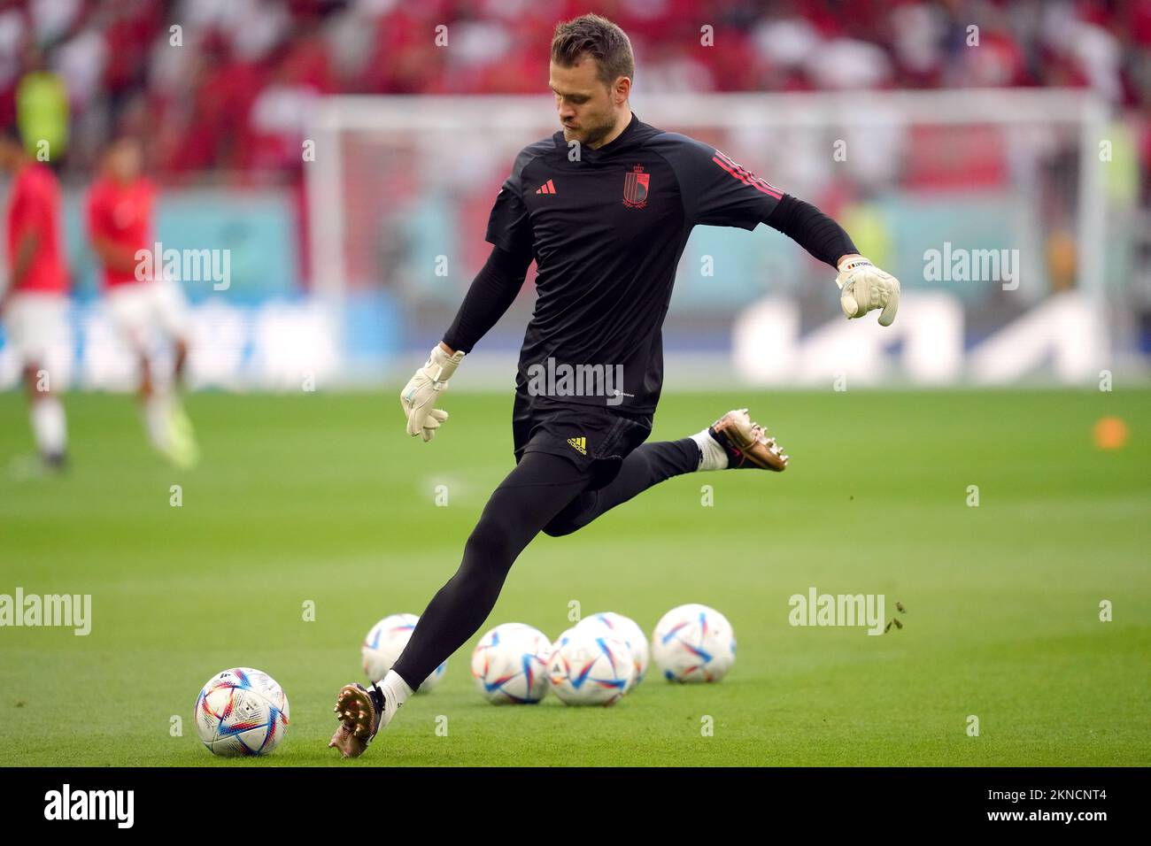 Belgium goalkeeper Simon Mignolet during the FIFA World Cup Group F ...