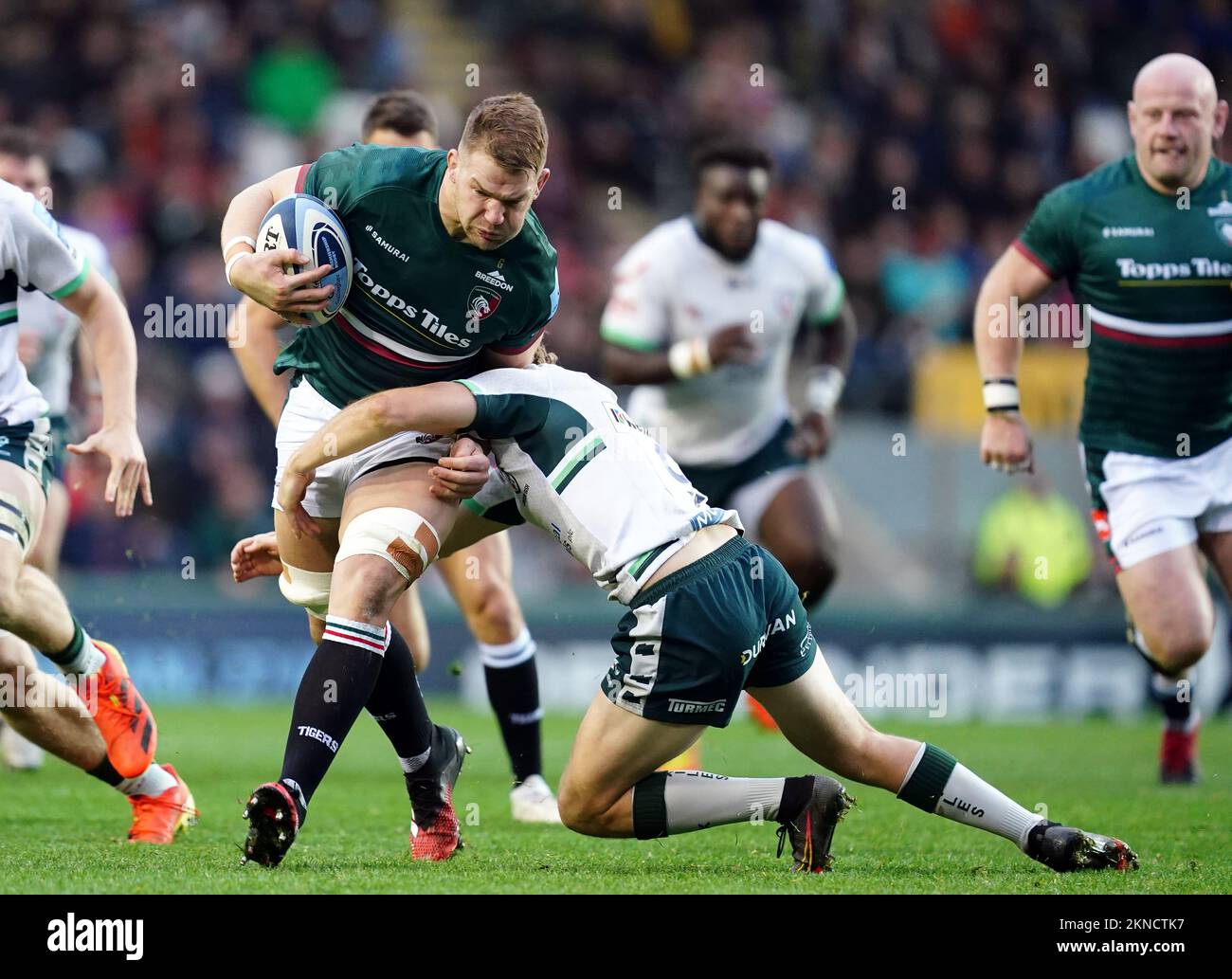Olly cracknell of leicester tigers hi-res stock photography and images ...