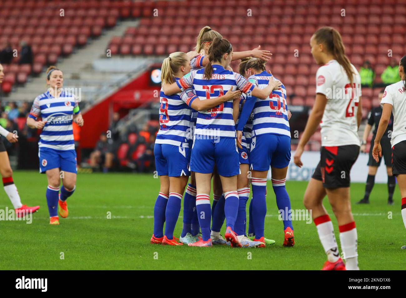 November 27, 2022: Reading celebrate taking the lead during the Womens ...