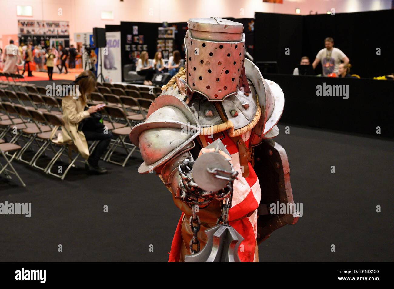 knight cosplay at MCM Comic Con in London Stock Photo - Alamy