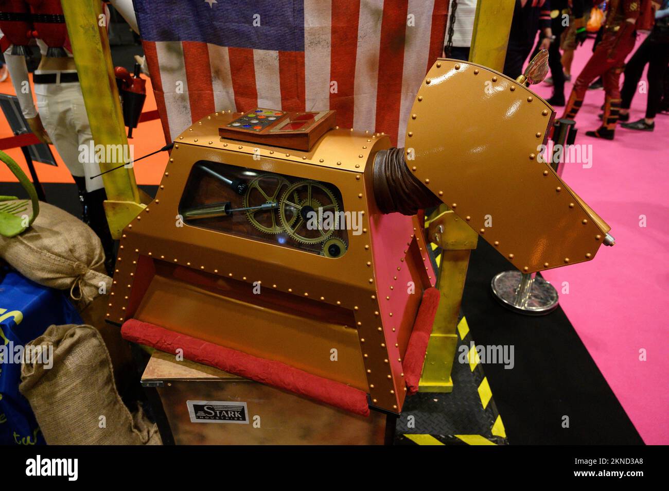 Steampunk K9 cosplay at MCM Comic Con in London Stock Photo - Alamy