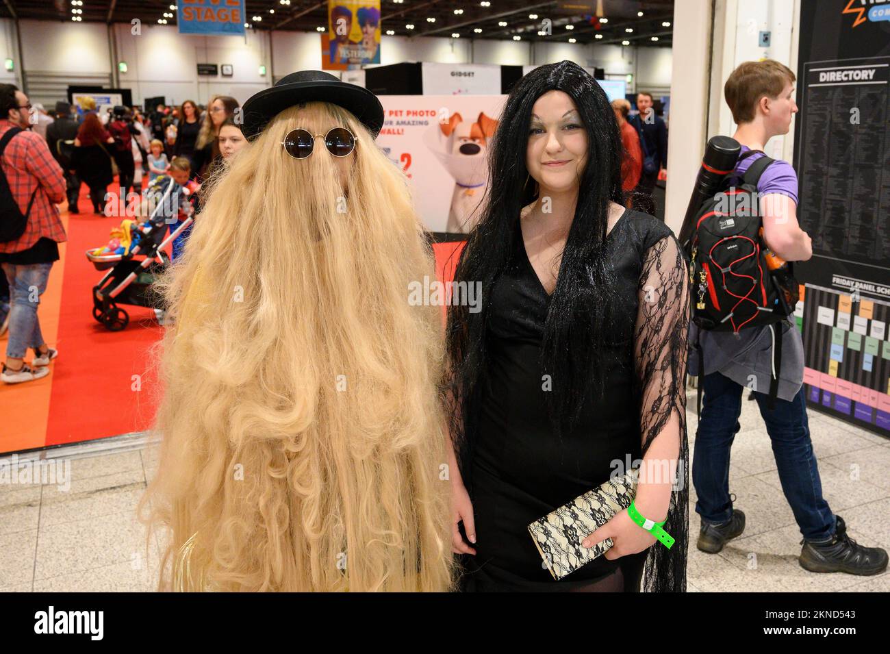 The Addams Family cosplay at MCM Comic Con in London Stock Photo - Alamy