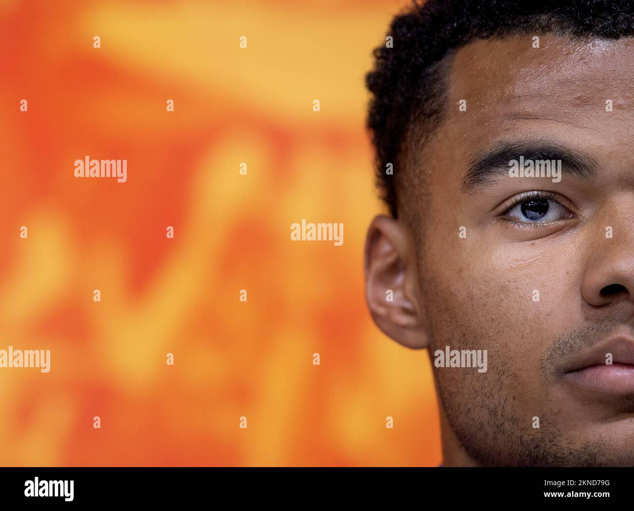 DOHA - Cody Gakpo of Holland during a media moment of the Dutch ...