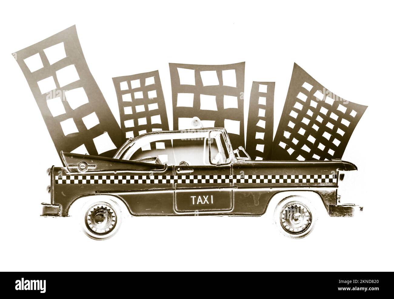 New york cab cutout hi-res stock photography and images - Alamy