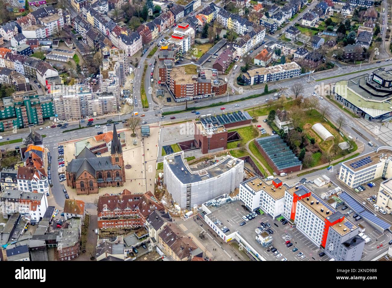 New building europagarten with construction site and europaplatz hi-res ...