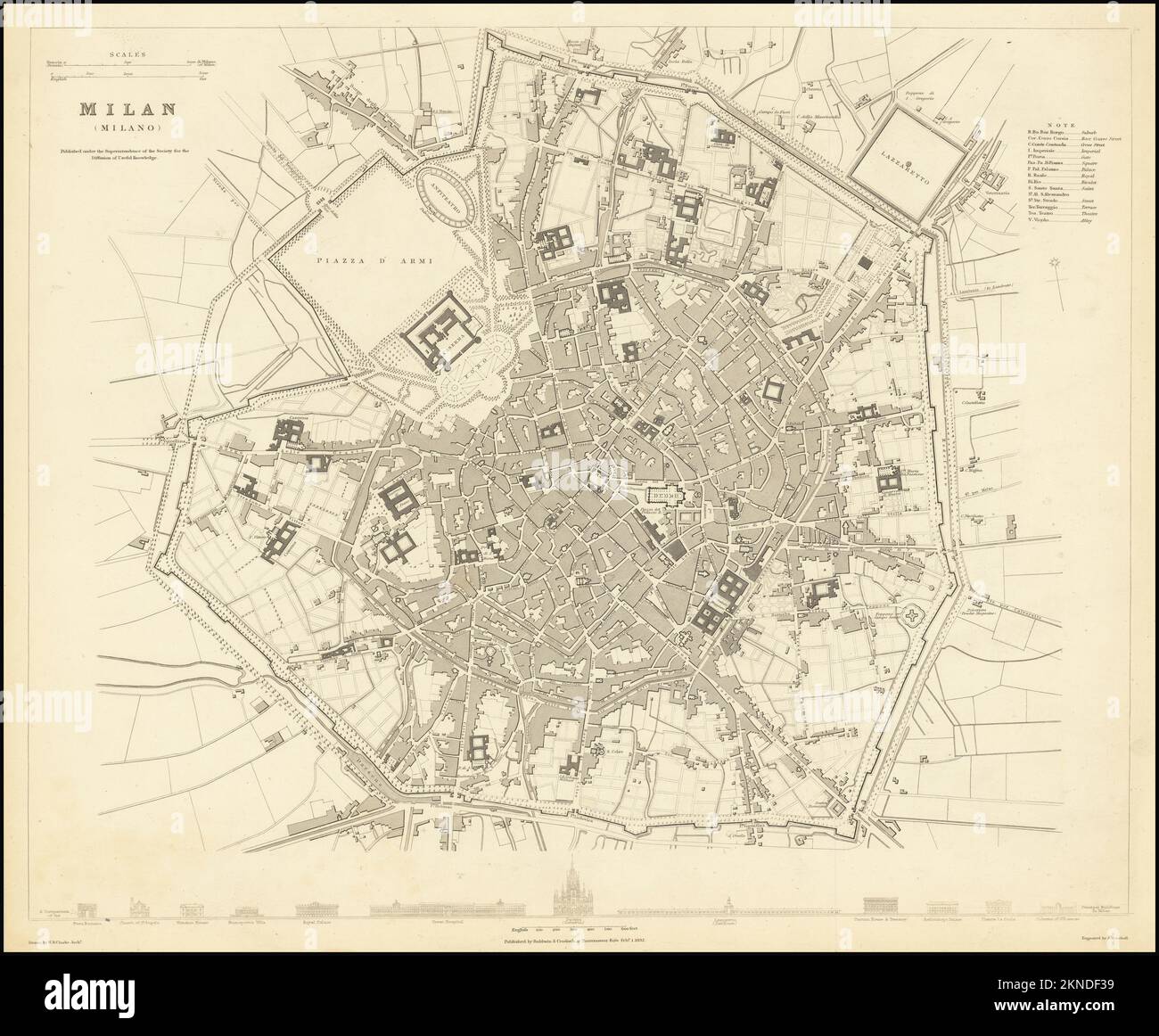 Map of milano hi-res stock photography and images - Alamy