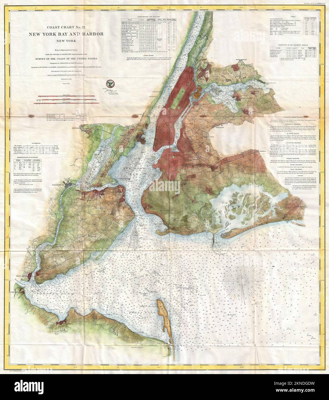 Vintage plan of New York city from 19th century. Maps are hand ...