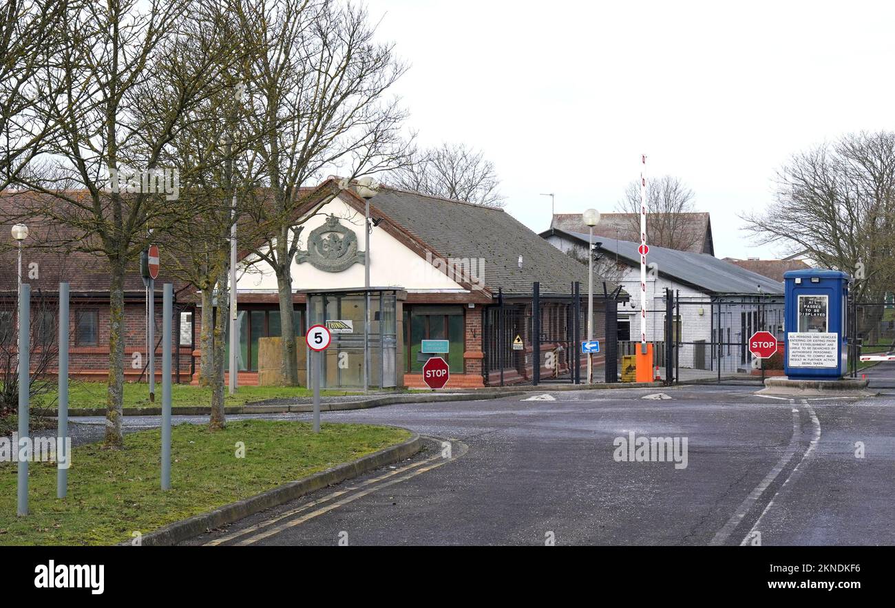 File photo dated 20/01/22 of the entrance to Manston immigration short ...