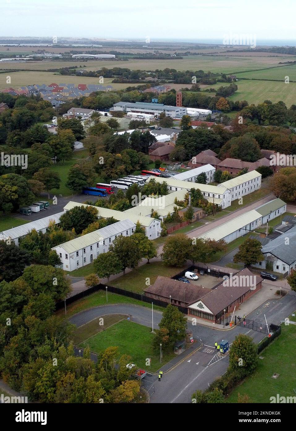 File photo dated 07/10//22 of a view of the Manston immigration short ...