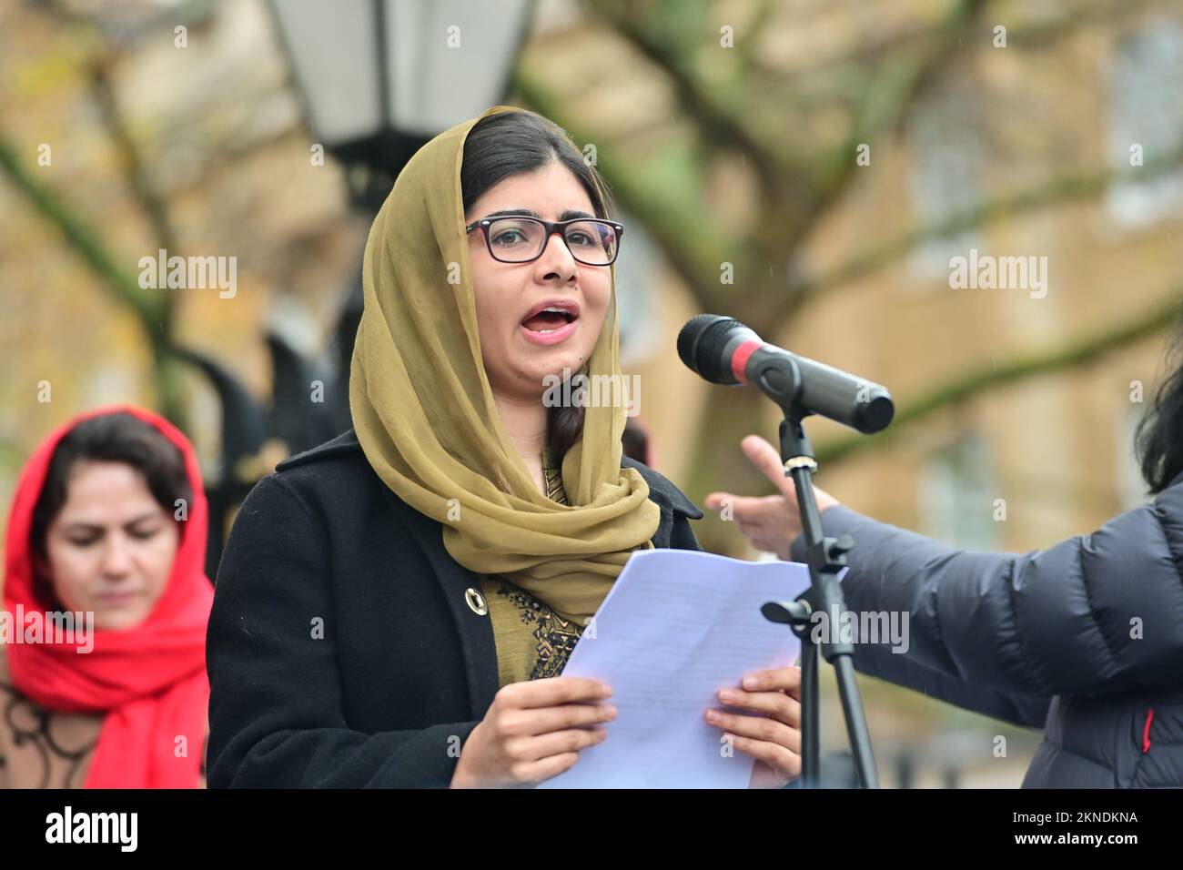 Downing Street, London, UK. 27th Nov, 2022. Speaker Malala Yousafzai ...