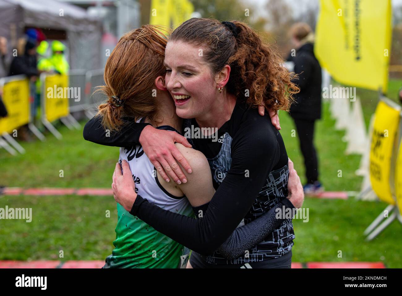 Belgian Mieke Gorissen and Belgian Lisa Rooms celebrates after the ...
