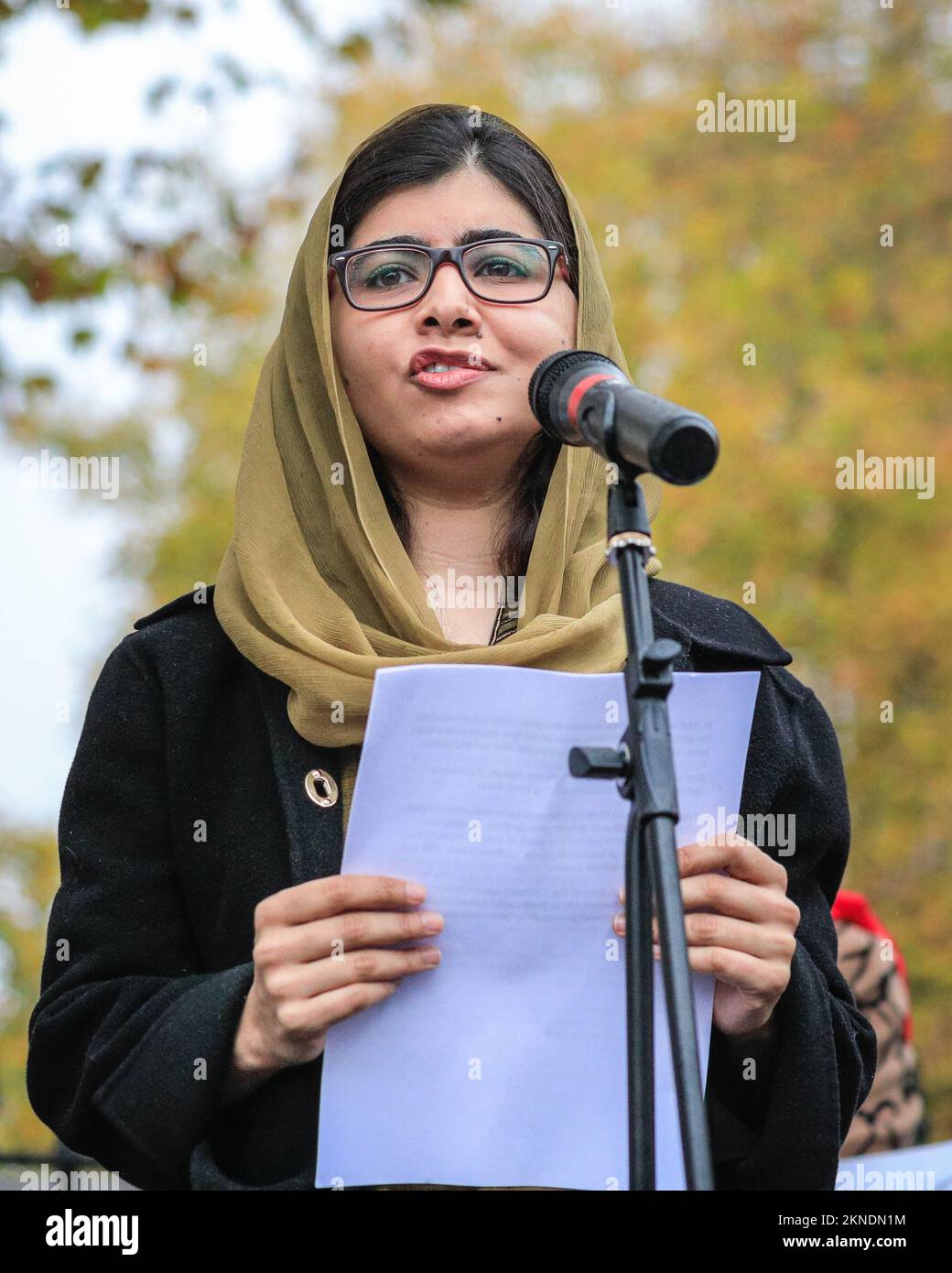 London, UK. 27th Nov, 2022. Malala Yousafzai, Nobel Peace Prize ...