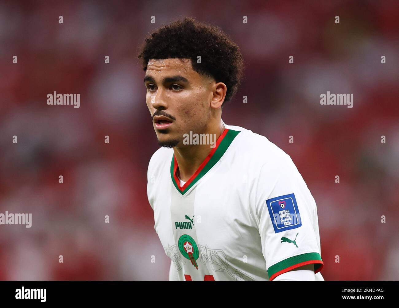Doha, Qatar. 27th Nov, 2022. Zakaria Aboukhlal of Morocco during the ...