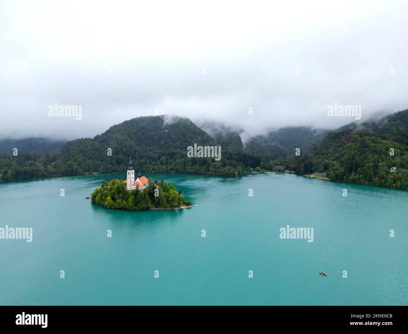 Drone bled lake hi-res stock photography and images - Alamy