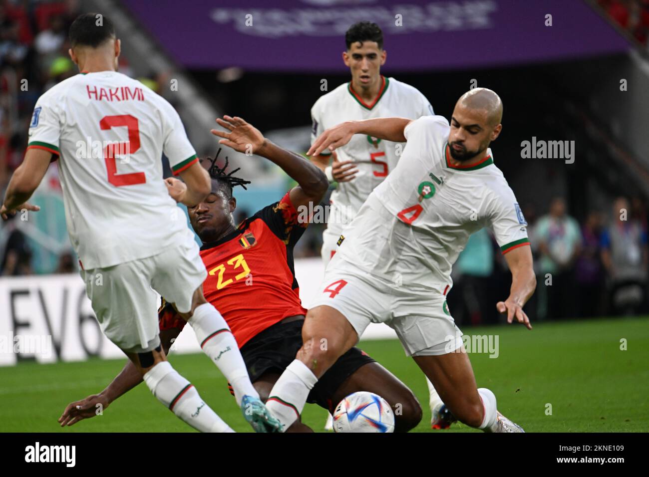 Vs amrabat sofyan 4 and hakimi achraf 2 of marocco hi-res stock ...