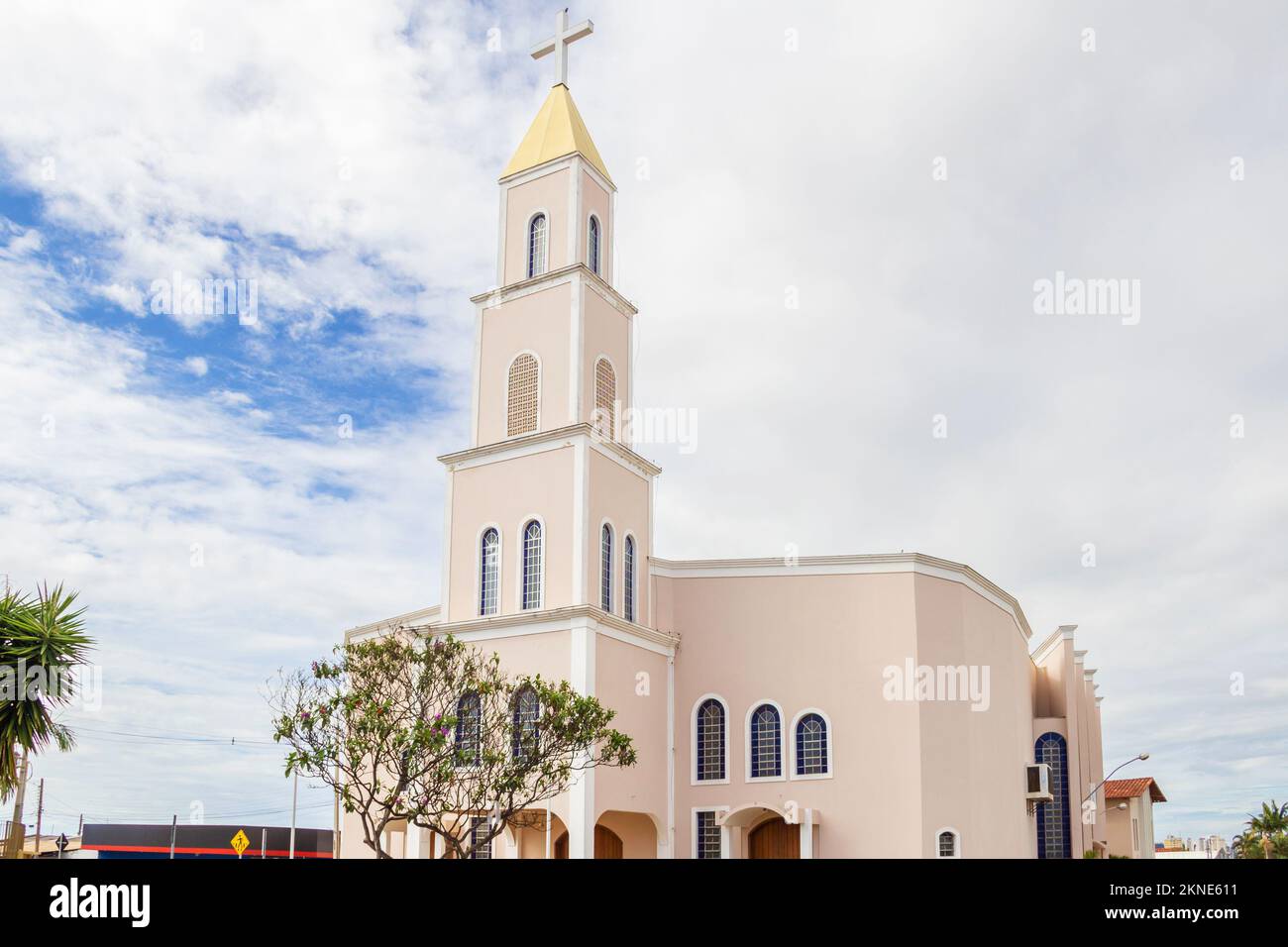 Anápolis, Goias, Brazil – October 26, 2022: Side view of Nossa Senhora ...