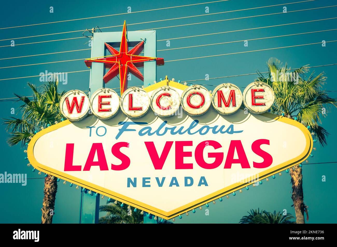 Las Vegas Welcome Sign Stock Photo - Alamy