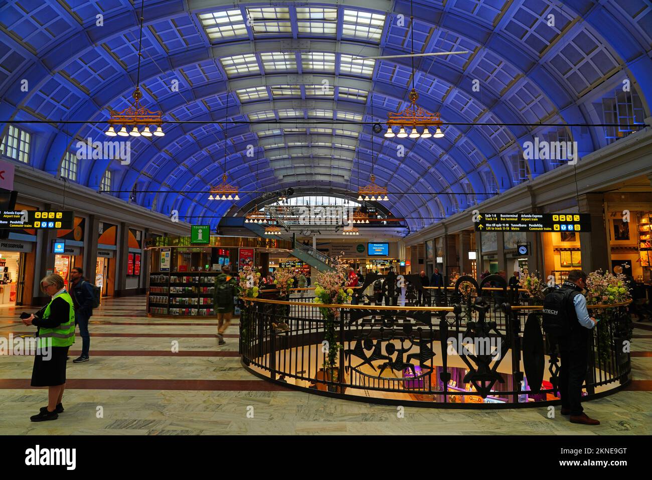 STOCKHOLM, SWEDEN -30 MAY 2022- View of the Stockholm Central Station ...