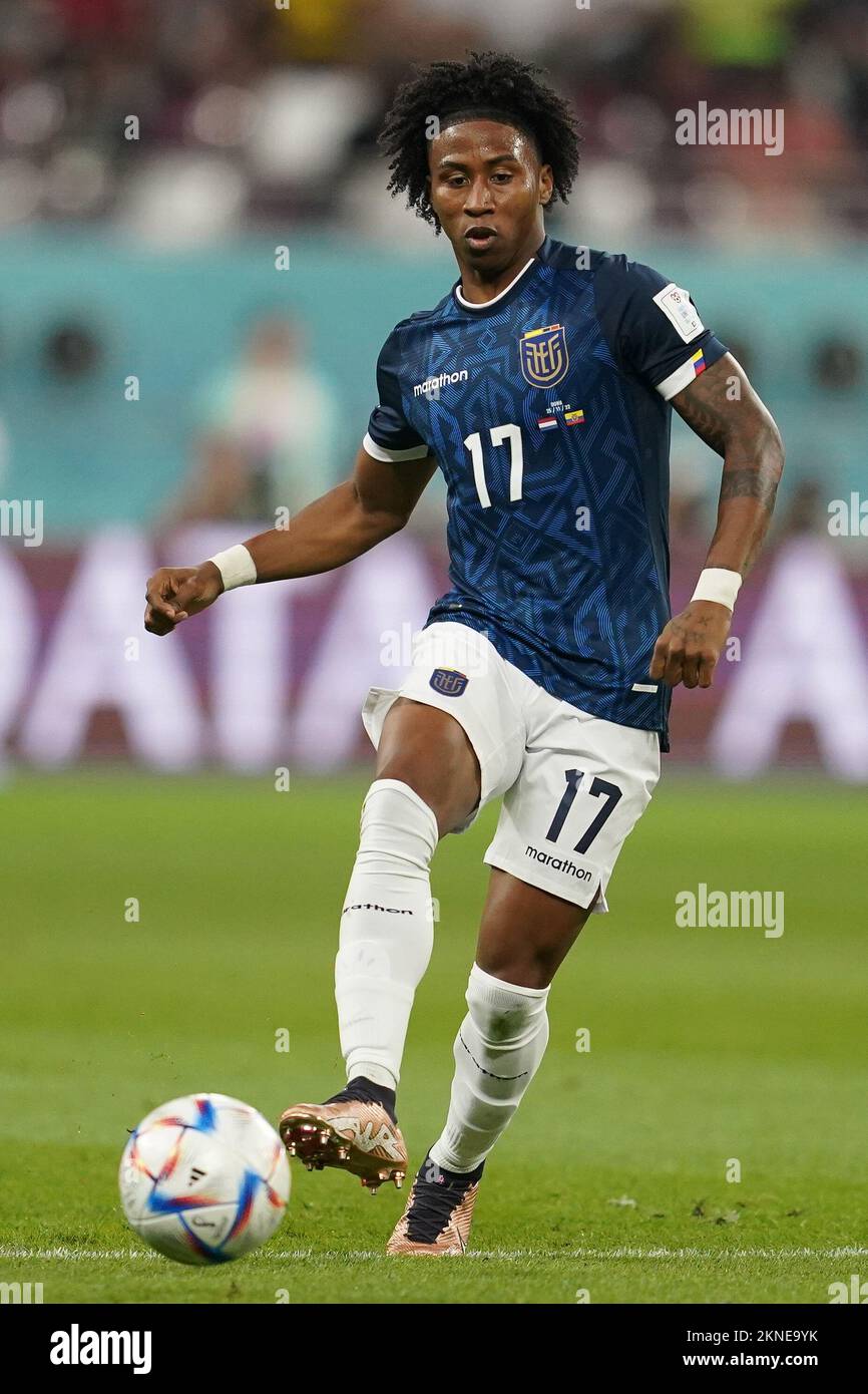 Doha, Qatar, 25th November 2022. Preciado Angelo of Ecuador during the ...