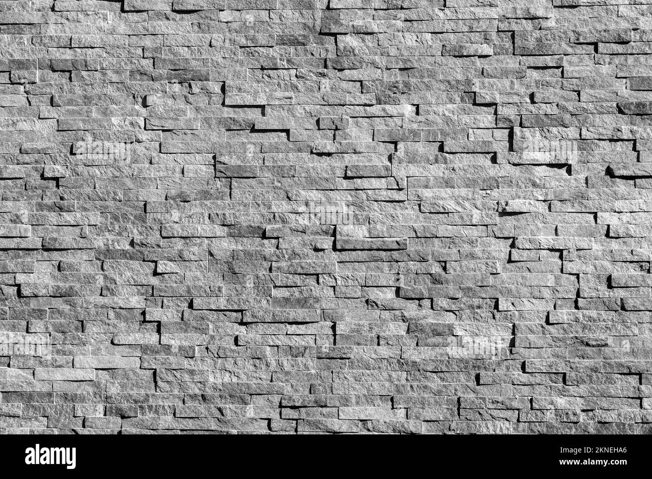 Decorative stone wall background pattern. Grey modern seamless brick ...