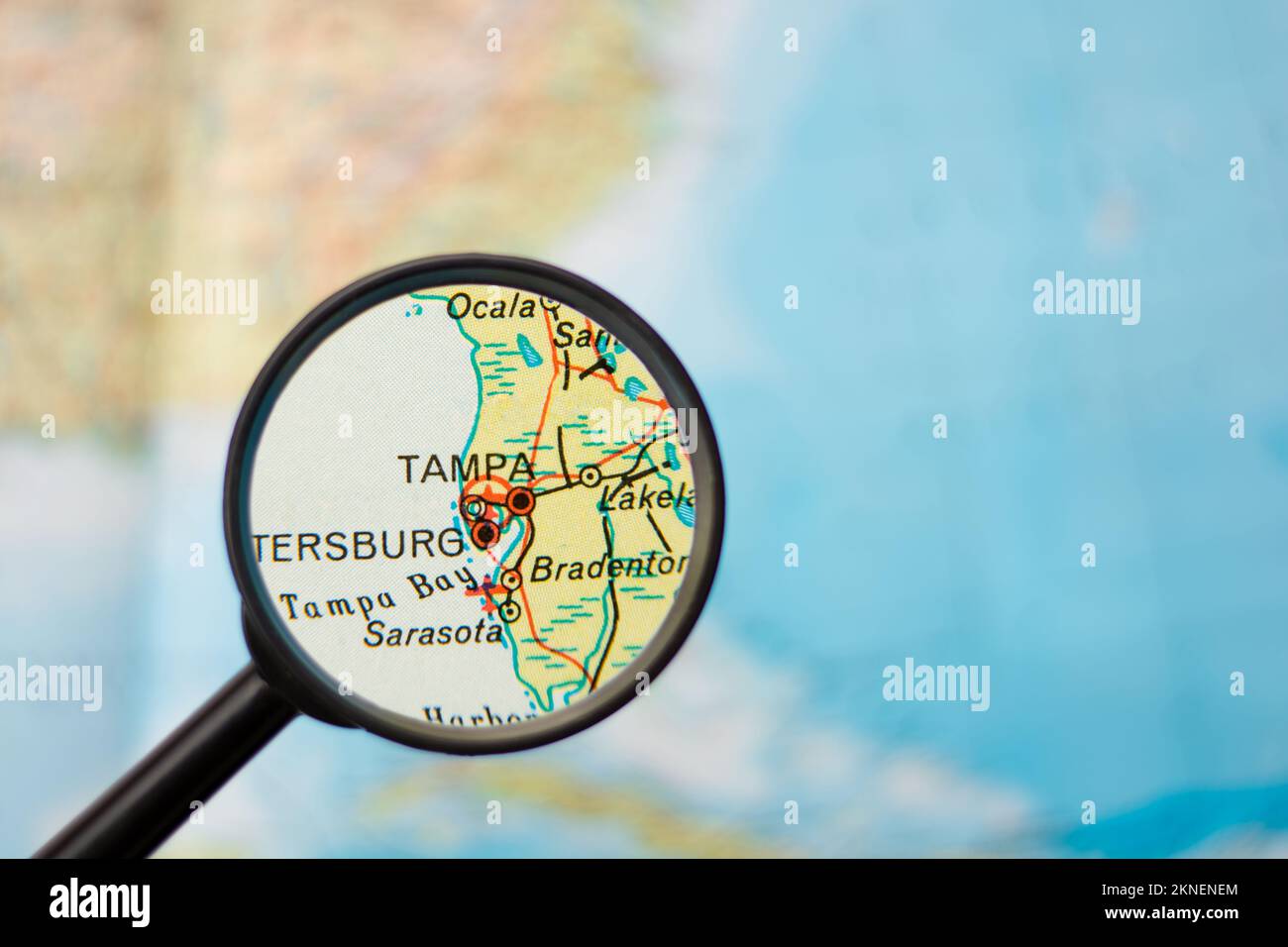 Tampa map hi-res stock photography and images - Alamy