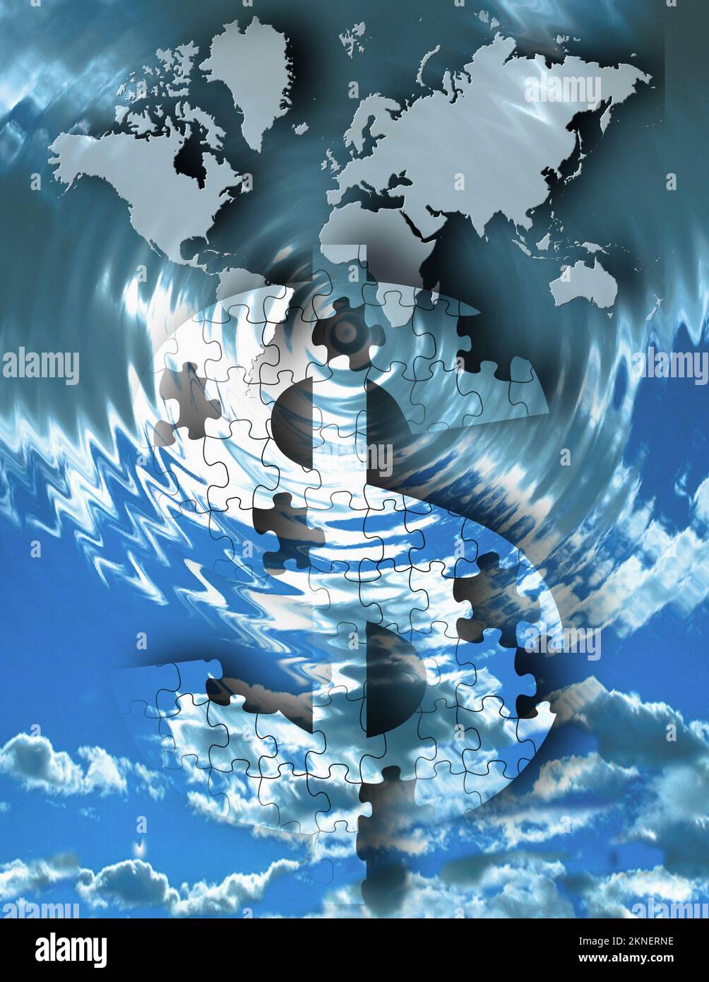 Business Concept Composition. US dollars. 3D rendering Stock Photo - Alamy